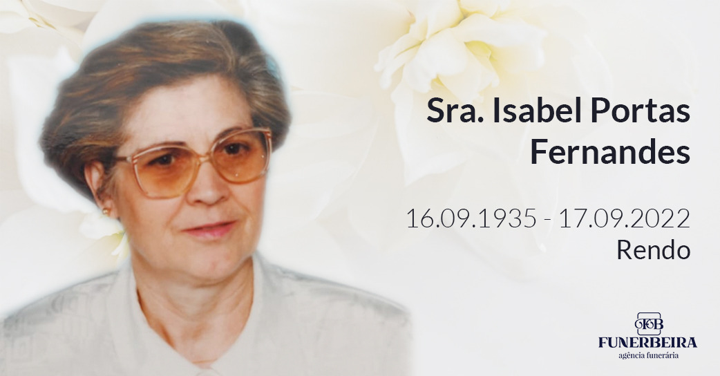 Sra. Isabel Fernandes - Funerbeira